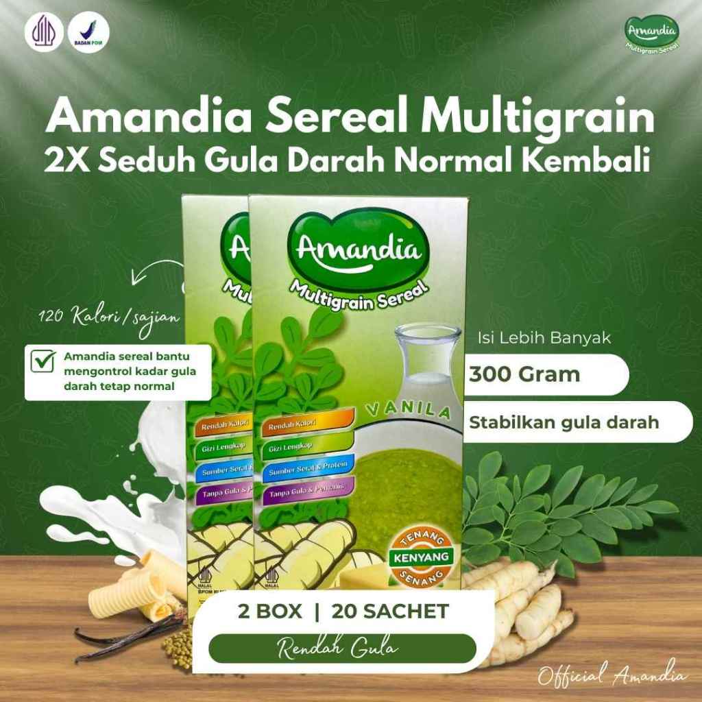 Jual Amandia Multigrain Sereal Makanan Sehat Berbahan Alami Pilihan ...