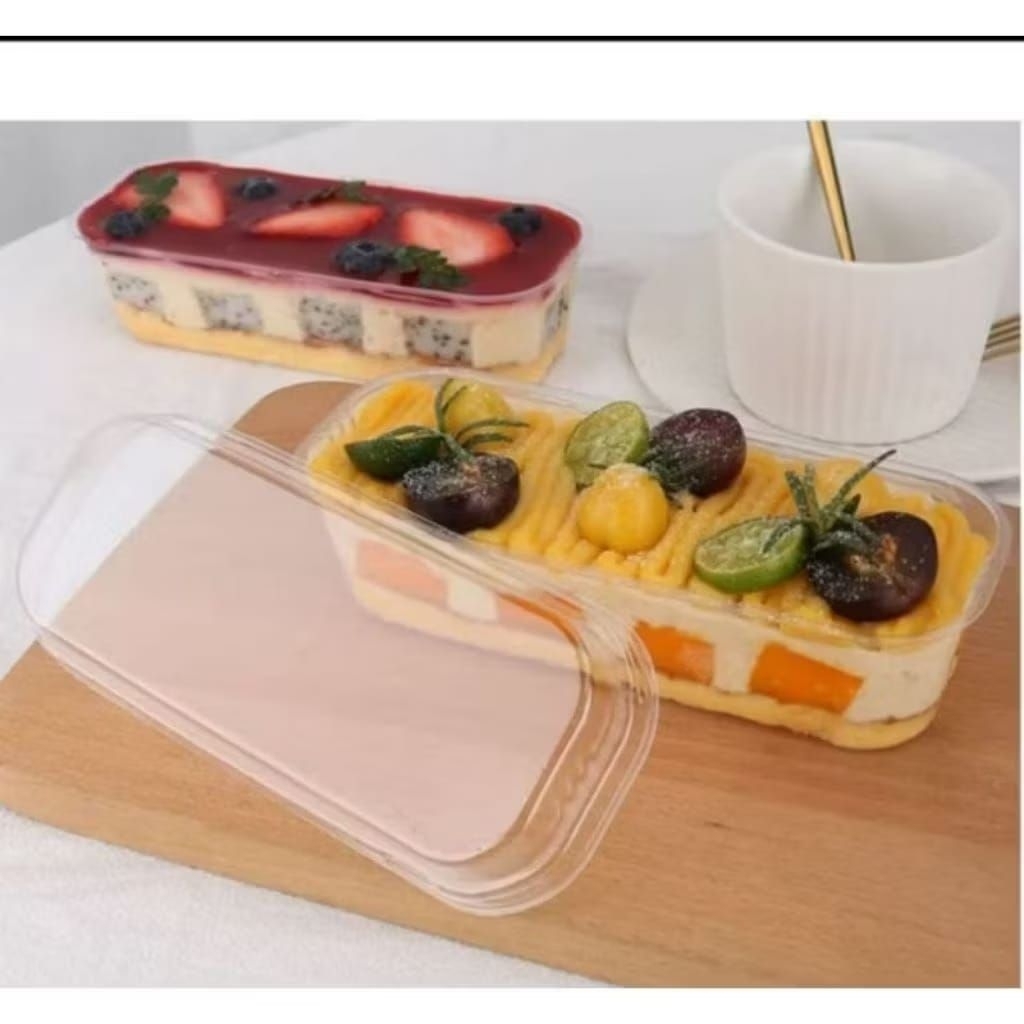 Jual [ 25 pcs ] Mika Dessert Korean Box Mika Panjang Tempat Tiramisu ...