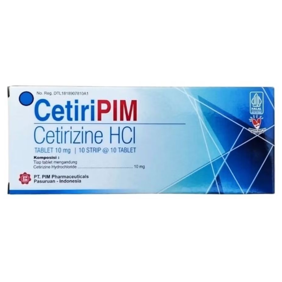 Jual CETIRIPIM - Cetirizine HCl Tablet 10mg (100's /Dus) | Shopee Indonesia