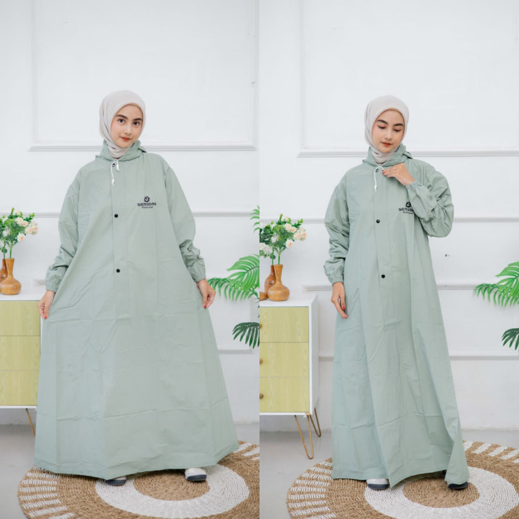 Jual JAS HUJAN GAMIS SYAR'I WANITA MUSLIMAH JUMBO PVC PREMIUM ELASTIS ...