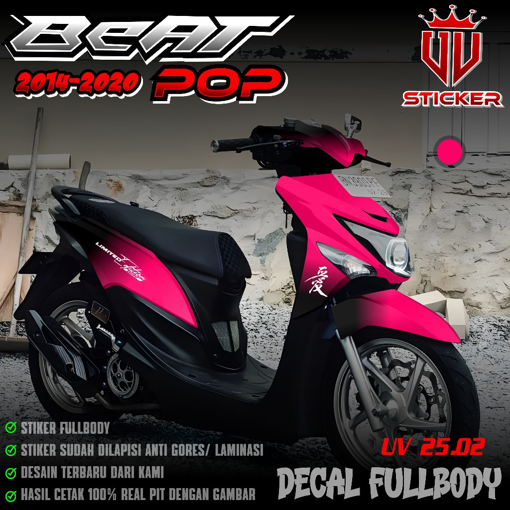 Jual (COD) TERBARU Sticker Decal Full Body Honda Beat POP 2014 2015 ...