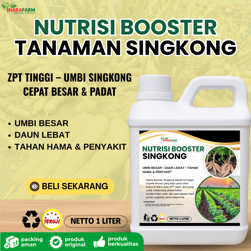 Jual NUTRISI BOOSTER tanaman singkong/Pupuk pembesar umbi singkong ...