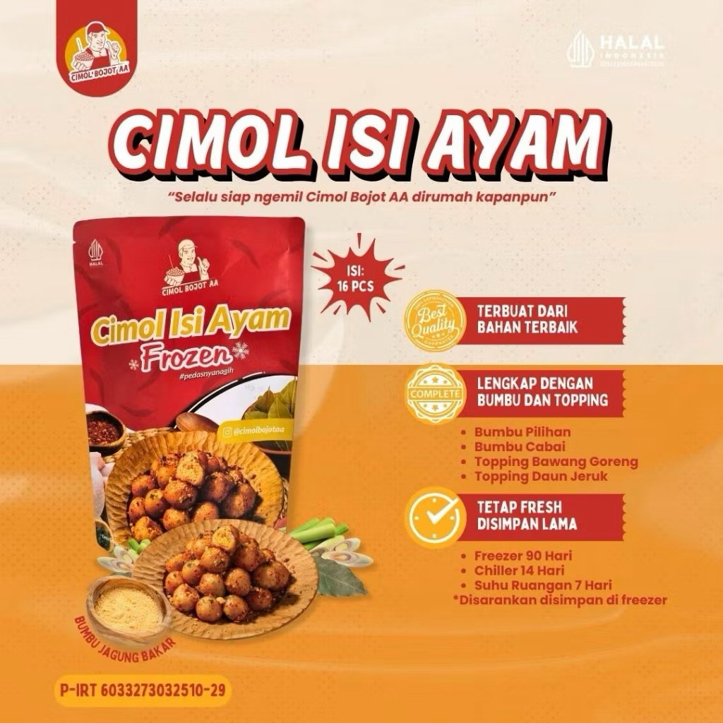 Jual Cimol Bojot AA Isi Ayam Rasa Jagung Bakar | Shopee Indonesia