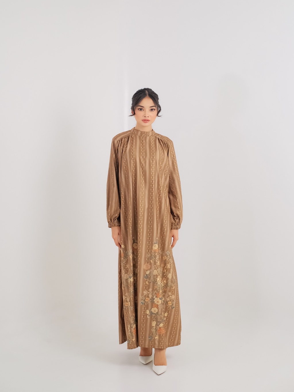 Jual Kamima - Botanica Series - Miraya Dress in Brown | Shopee Indonesia