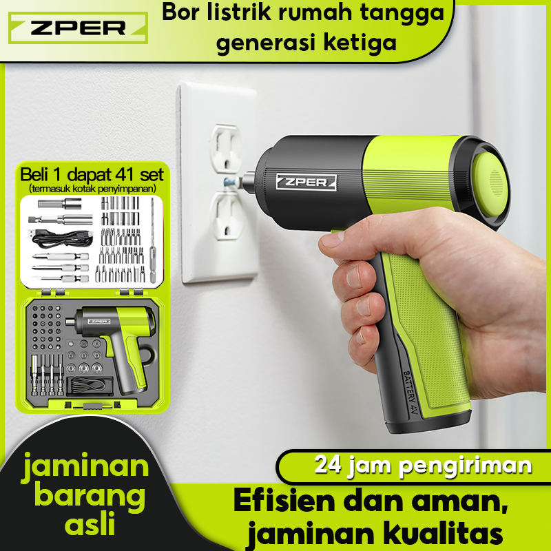 Jual ZPER Mesin Obeng Listrik Yang Mudah Dibawa Kit Perkakas DIY Rumah ...