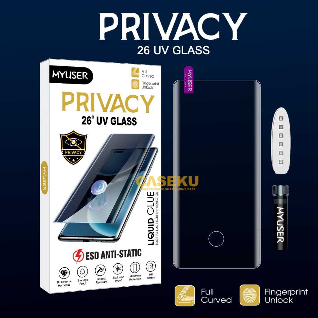 Jual Caseku - Antigores Kaca Tempered Glass Spy Privacy UV Lamp ...