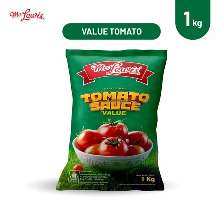 Jual Mc lewis tomato sauce value 1kg/ saus tomat B4~tobaku luis ...
