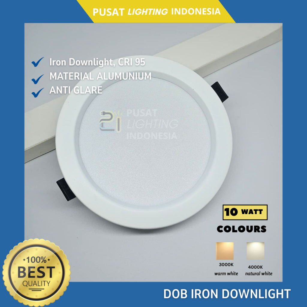 Jual Downlight TRANZ 10W DOB Iron Downlight Aluminium Cast Body Hemat ...