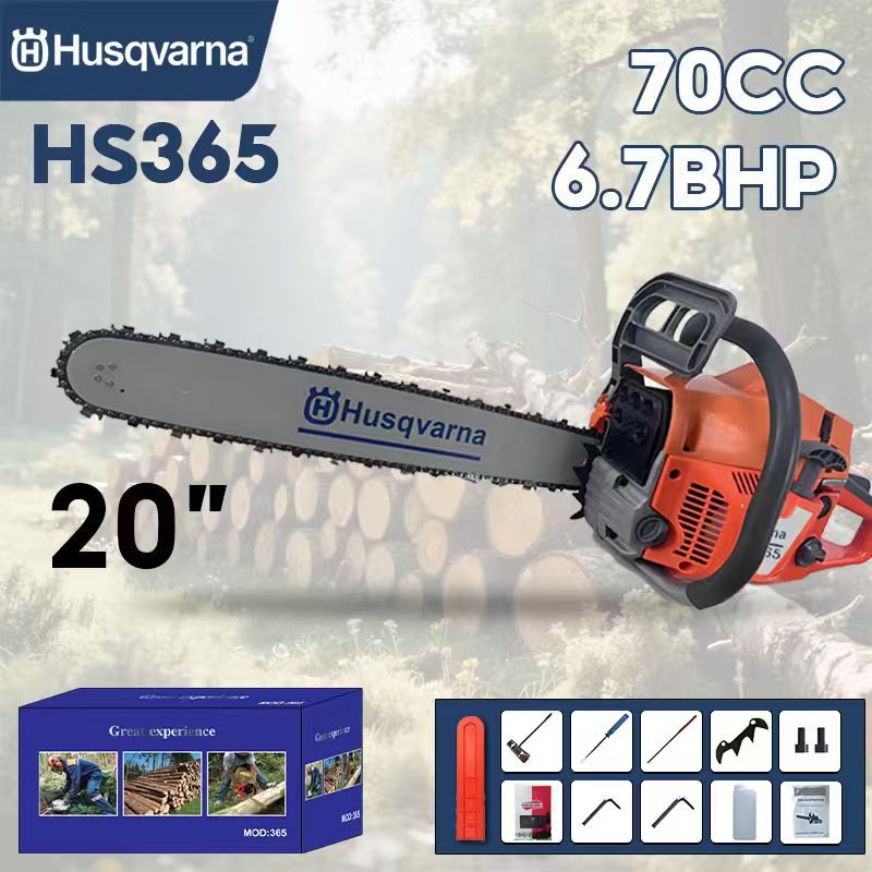 Jual Husqvarna 20inch Mesin Potong Kayu 70CC Senso Chainsaw 2Tak ...