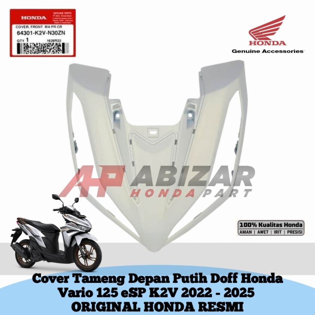 Jual 64301-K2V-N30ZN Cover Tameng Depan Putih Doff Honda Vario 125 eSP ...