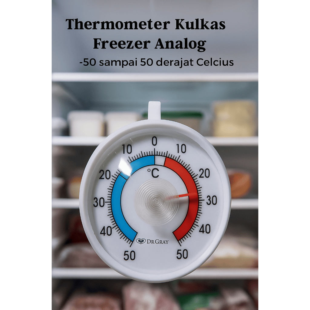 Jual Termometer Gantung Termometer Kulkas Freezer Analog 3 inch -50 sd ...