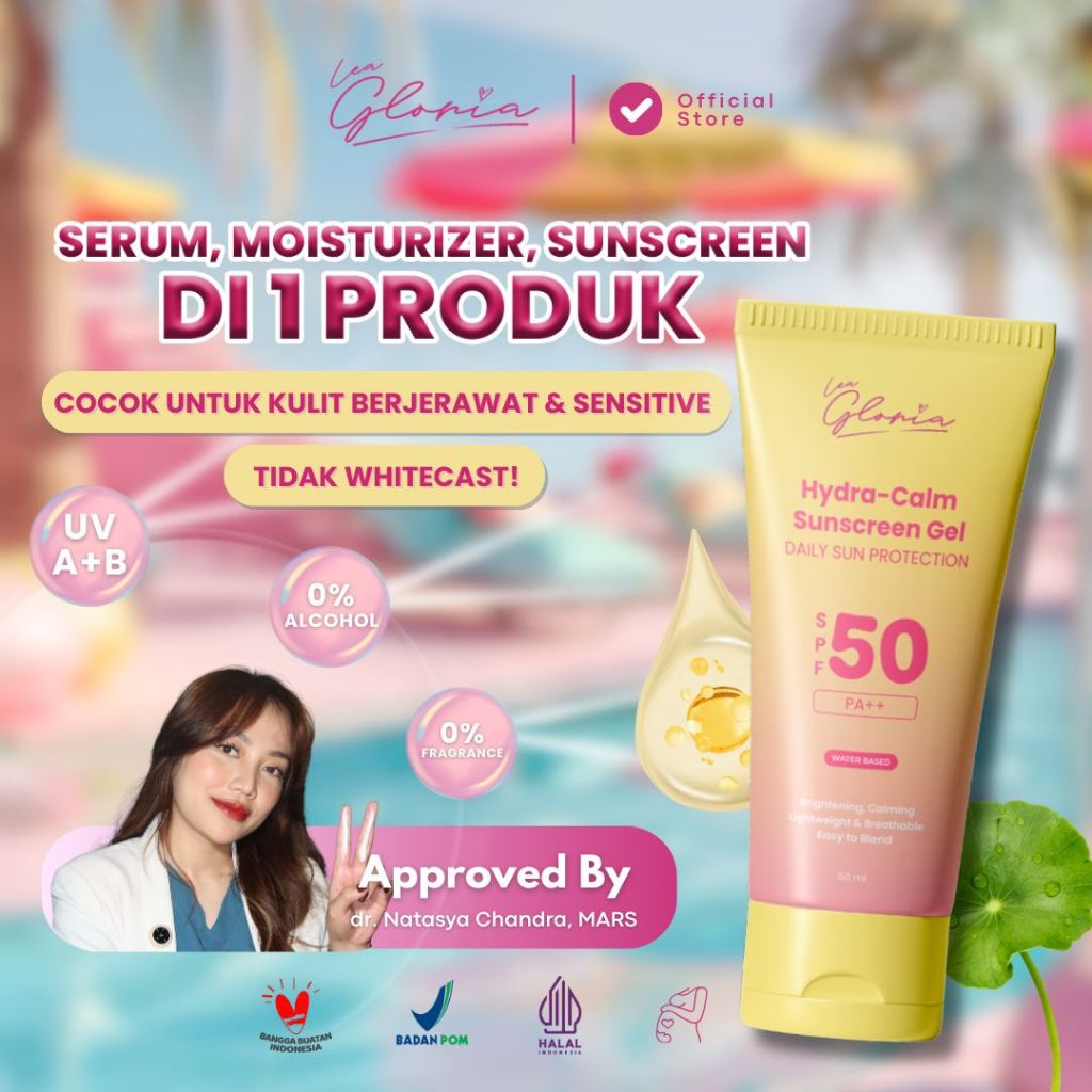 Jual Lea Gloria - Sunscreen Hydra Calm Hybrid SPF 50 PA++ Ringan ...