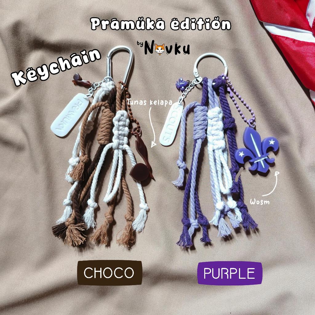 Jual Keychain macrame Pramuka Scout unik lucu | Shopee Indonesia