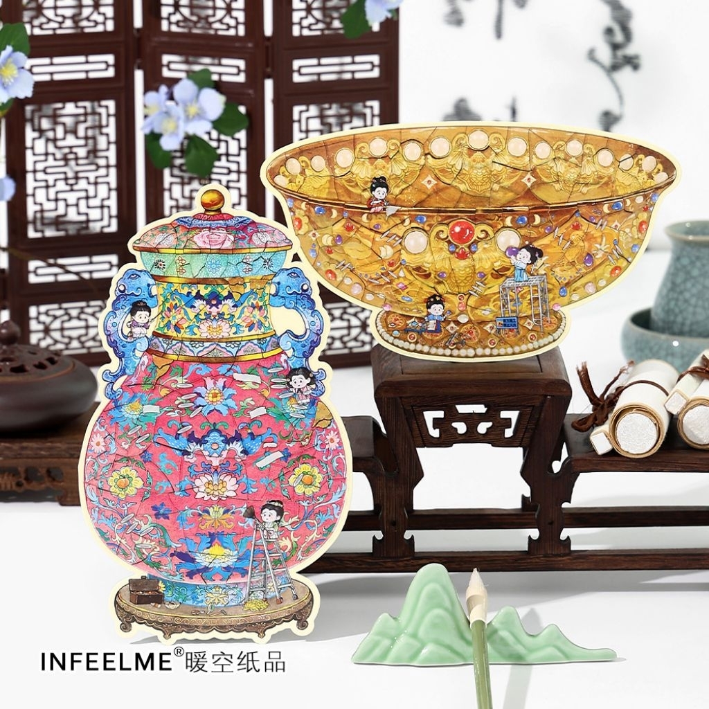 Jual (PQ004) Mangkok Bowl Guci Puzzle Decorative 3D Room / Cute DIY ...