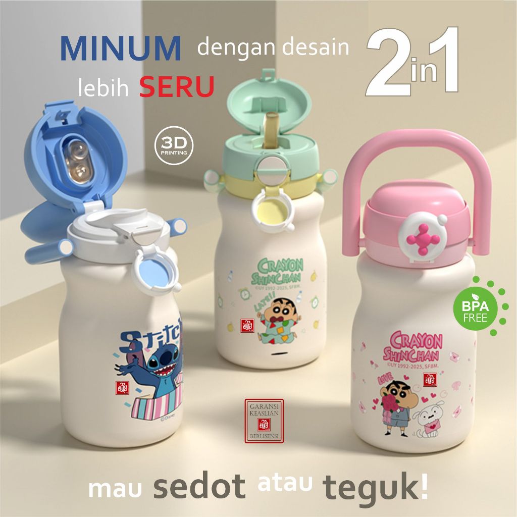 Jual Disney - ZZ 1905 - Happy Zip Sip Cup 500ml - Botol Minum untuk ...