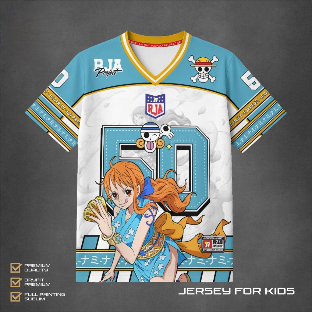 Jual Jersey Streetwear Anime Nami One Piece | Jersey Anime Premium One ...