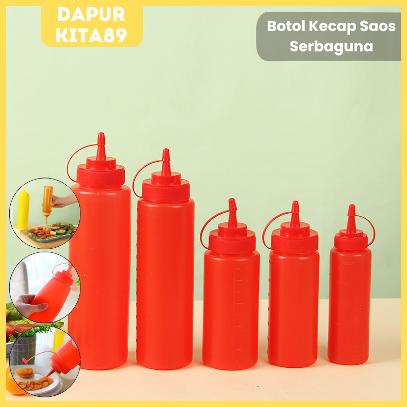 Jual DK89 Botol Kecap Saos Mayonaise Minyak Cuka Bahan Plastik Murah ...
