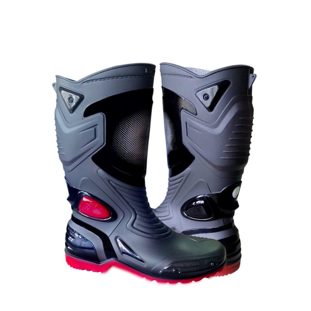 Jual Sepatu Boot Tinggi AP Moto 3 AP Boots Karet Lokal Anti Air Slip ...
