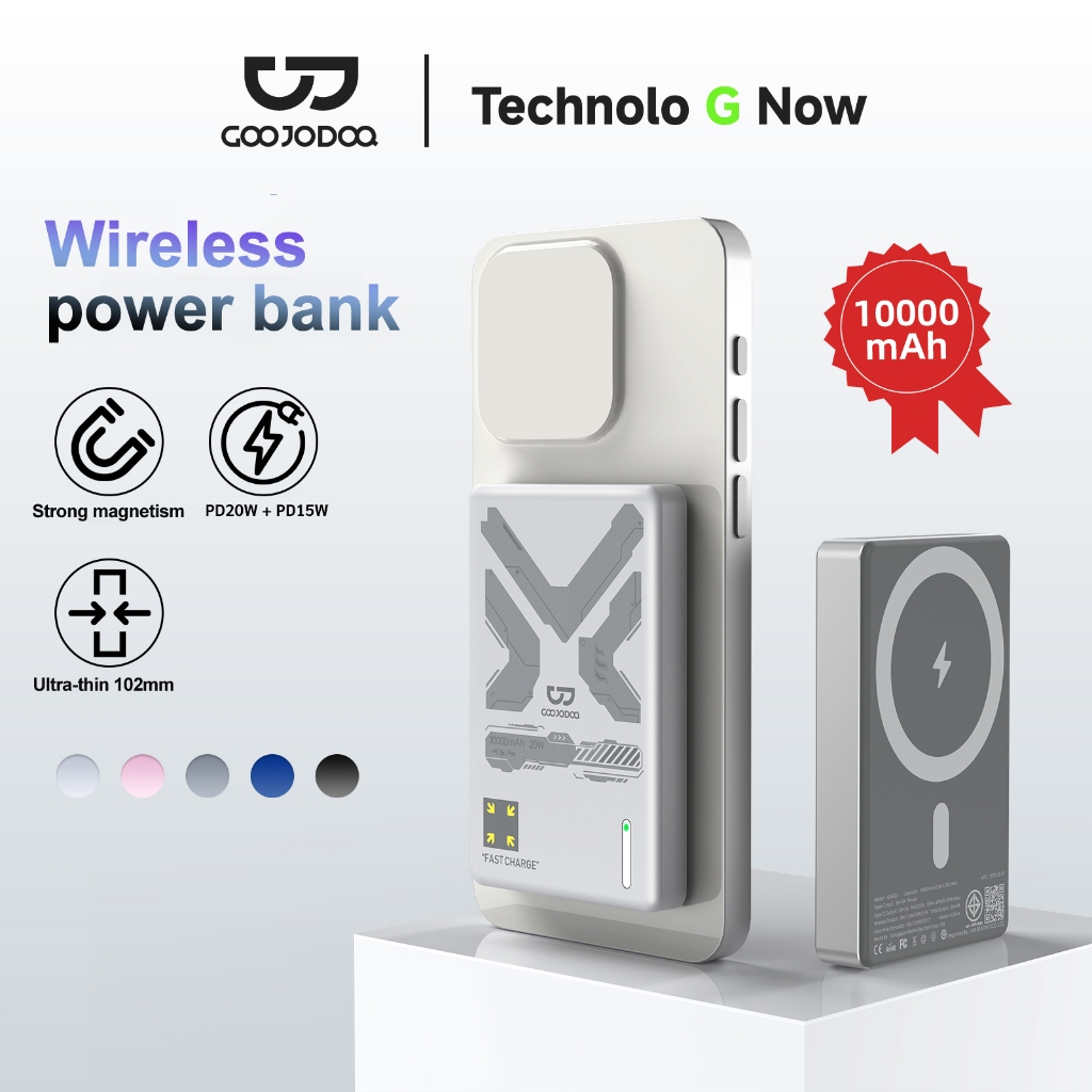 Jual Goojodoq 10000mAh Ultra thin Powerbank Portable Convenient ...