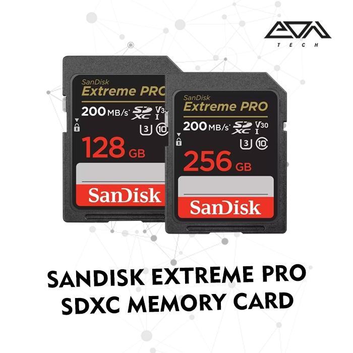 Jual SanDisk Extreme PRO 128GB/256GB SDXC Memory Card 200Mbps - SDSDXXD ...