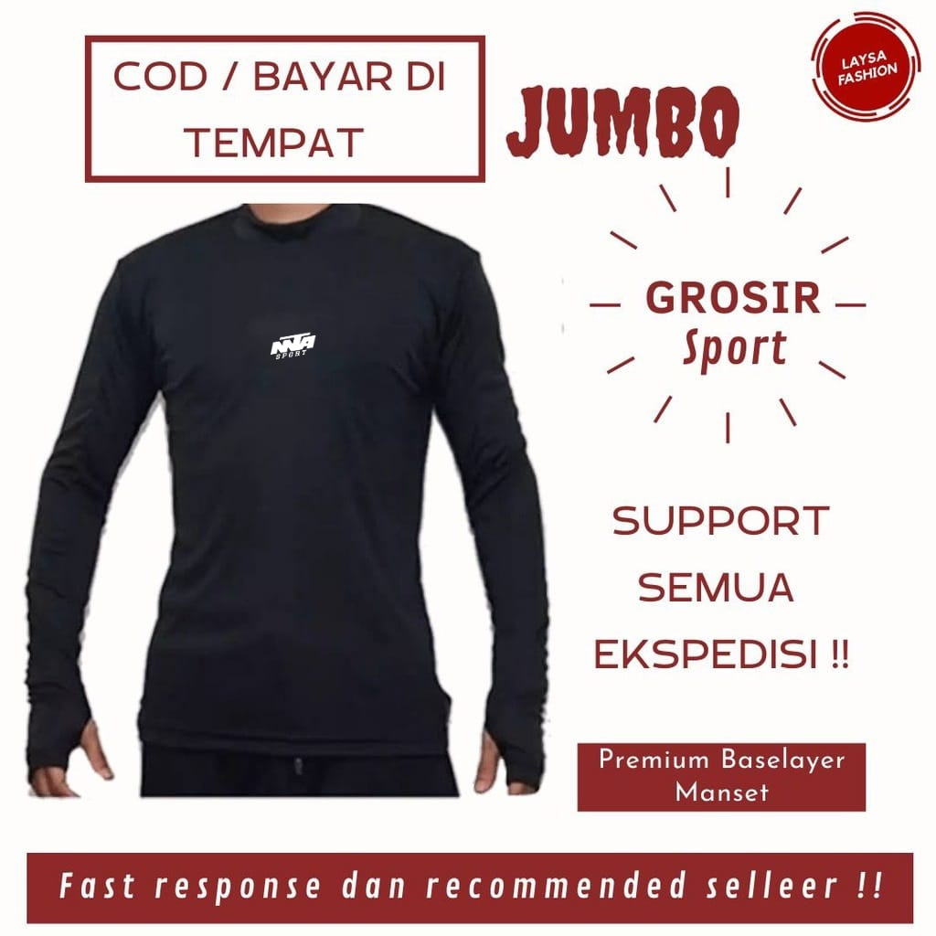 Jual JUMBO BASELAYER MANSET OLAHRAGA/ MANSET BOLA FUTSAL/ BASELAYER ...
