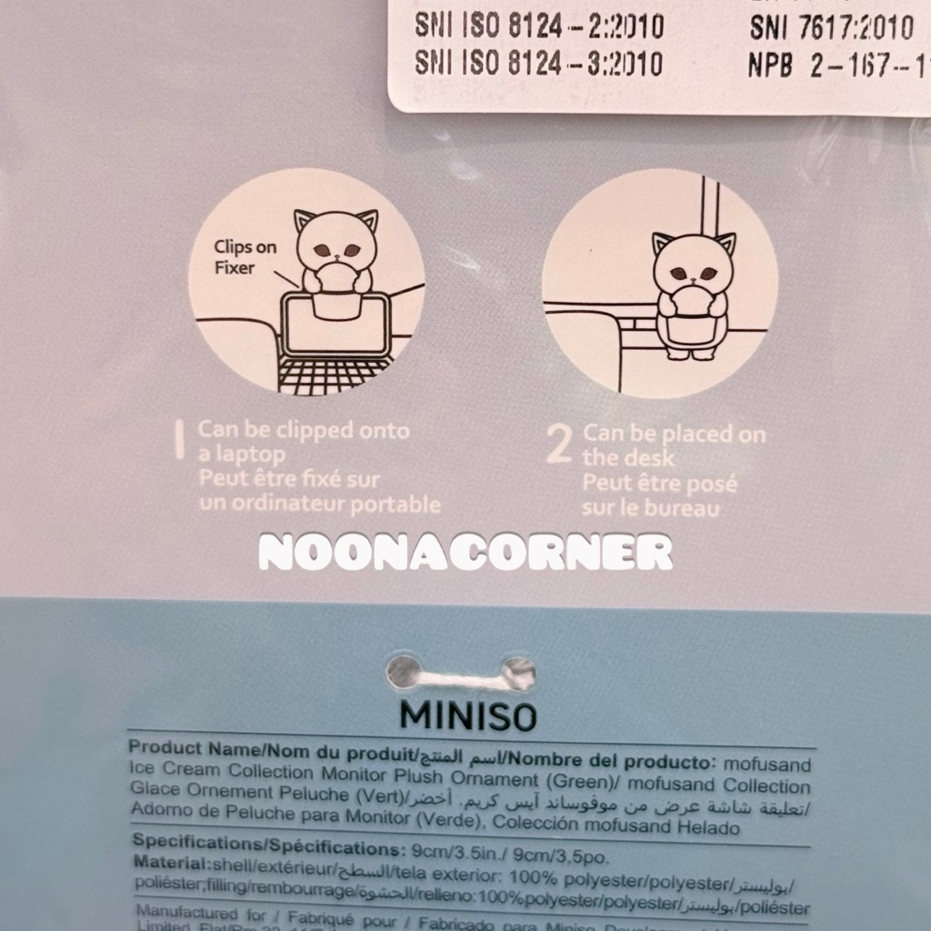 Jual Miniso x Mofusand ‼️ Monitor Plush Ornament / Boneka Hippers ...