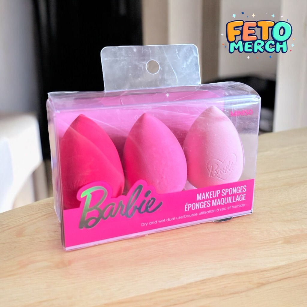 Jual MINISO BARBIE MAKEUP SPONGE 3pcs SPONS BEAUTY BLENDER | Shopee ...