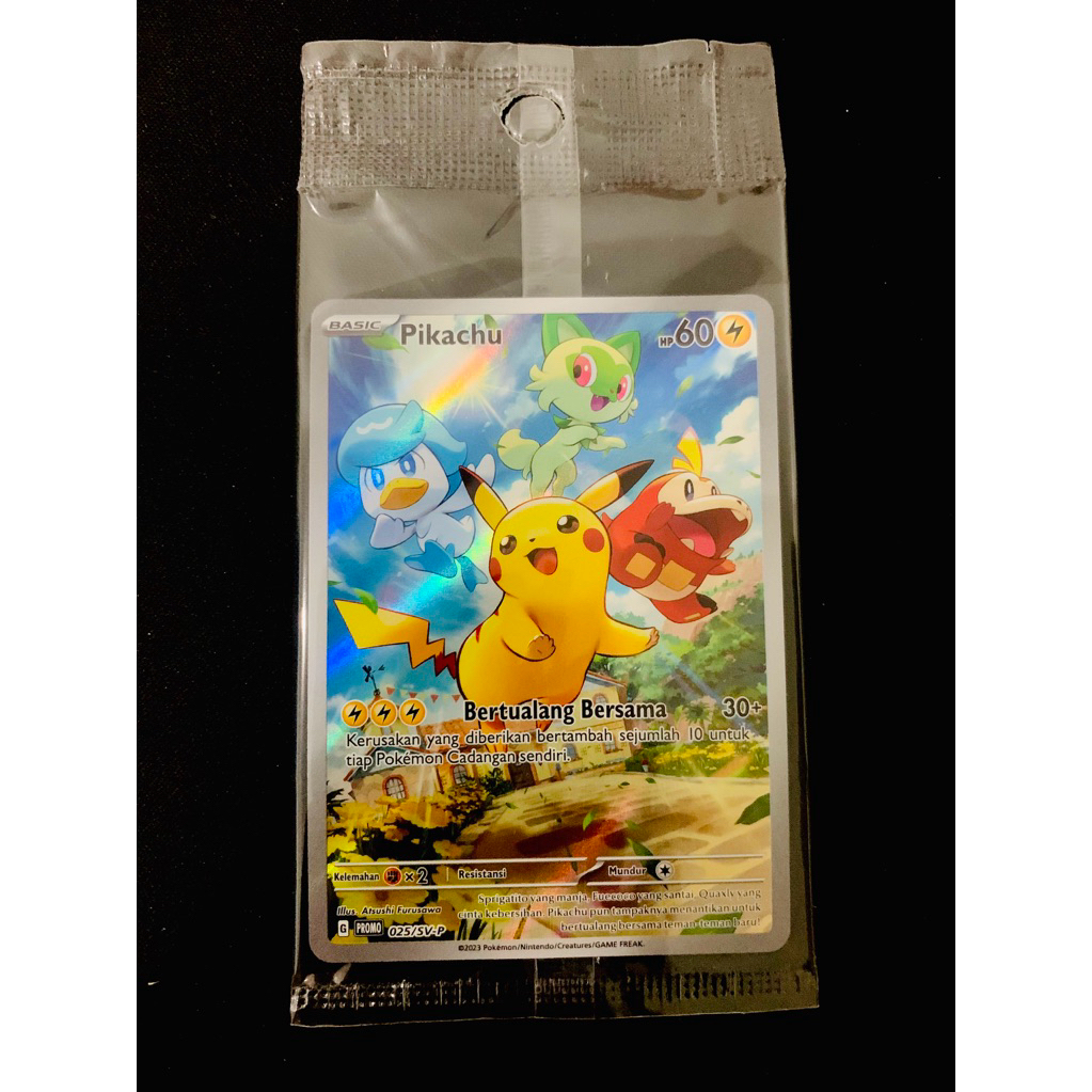 Jual pikachu paldea promo sealed limited 025 svp - Kartu/ TCG card ...