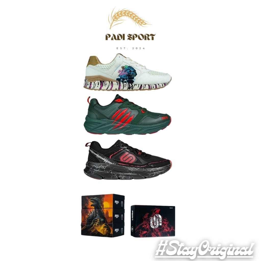 Jual UNERD JB DHIGH FLY RACER X GODZILA - SEPATU SNEAKER CASUAL ...