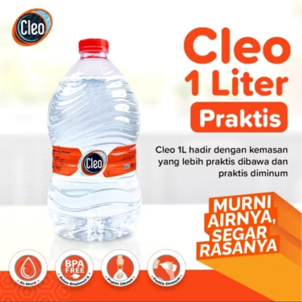 Jual cleo 1 liter box (isi 12 botol) | Shopee Indonesia