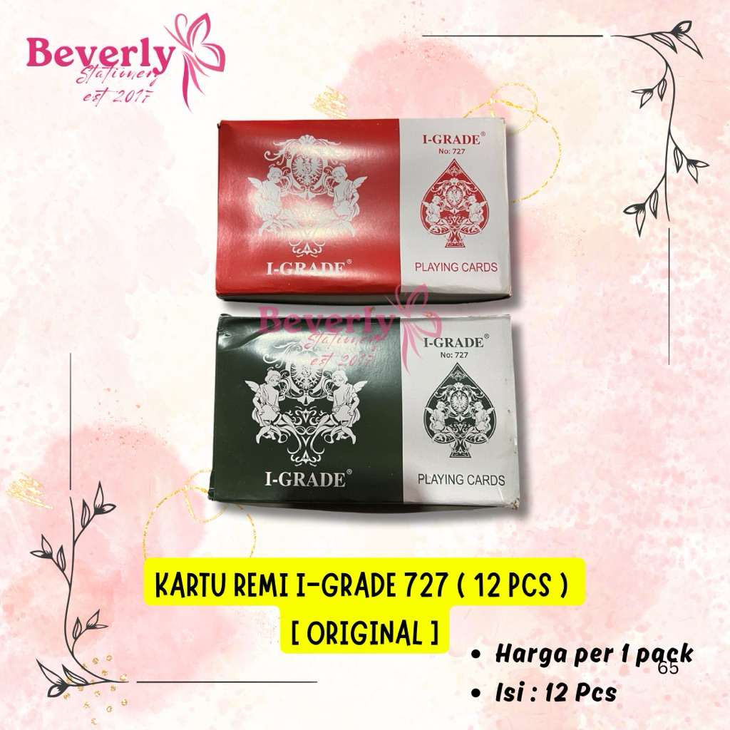 Jual KARTU REMI I-GRADE 727 / PLAYING CARDS IGRADE | Shopee Indonesia