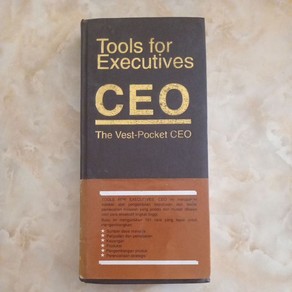 Jual BUKU TOOLS FOR EXECUTIVES CEO THE VEST POCKET CEO | Shopee Indonesia