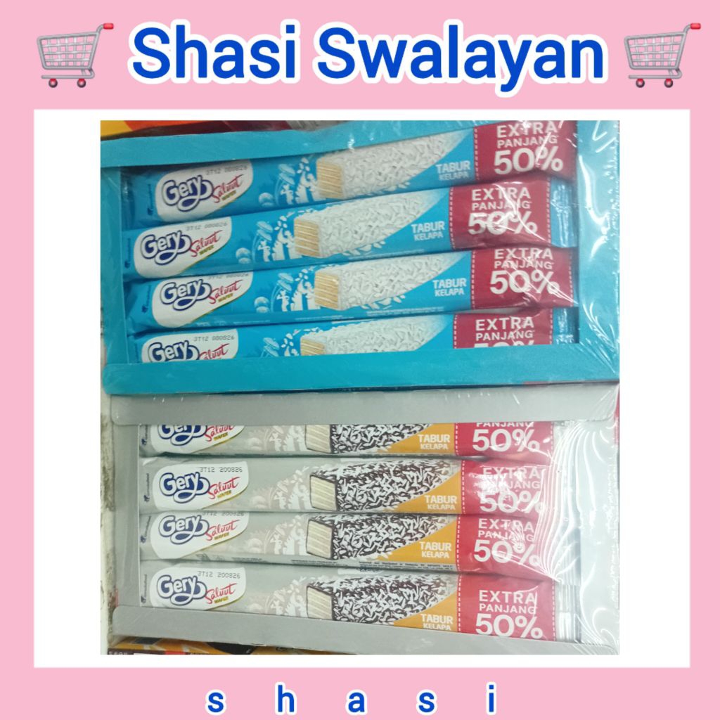Jual Gery Saluut Wafer Tabur Kelapa 12 Pcs | Shopee Indonesia