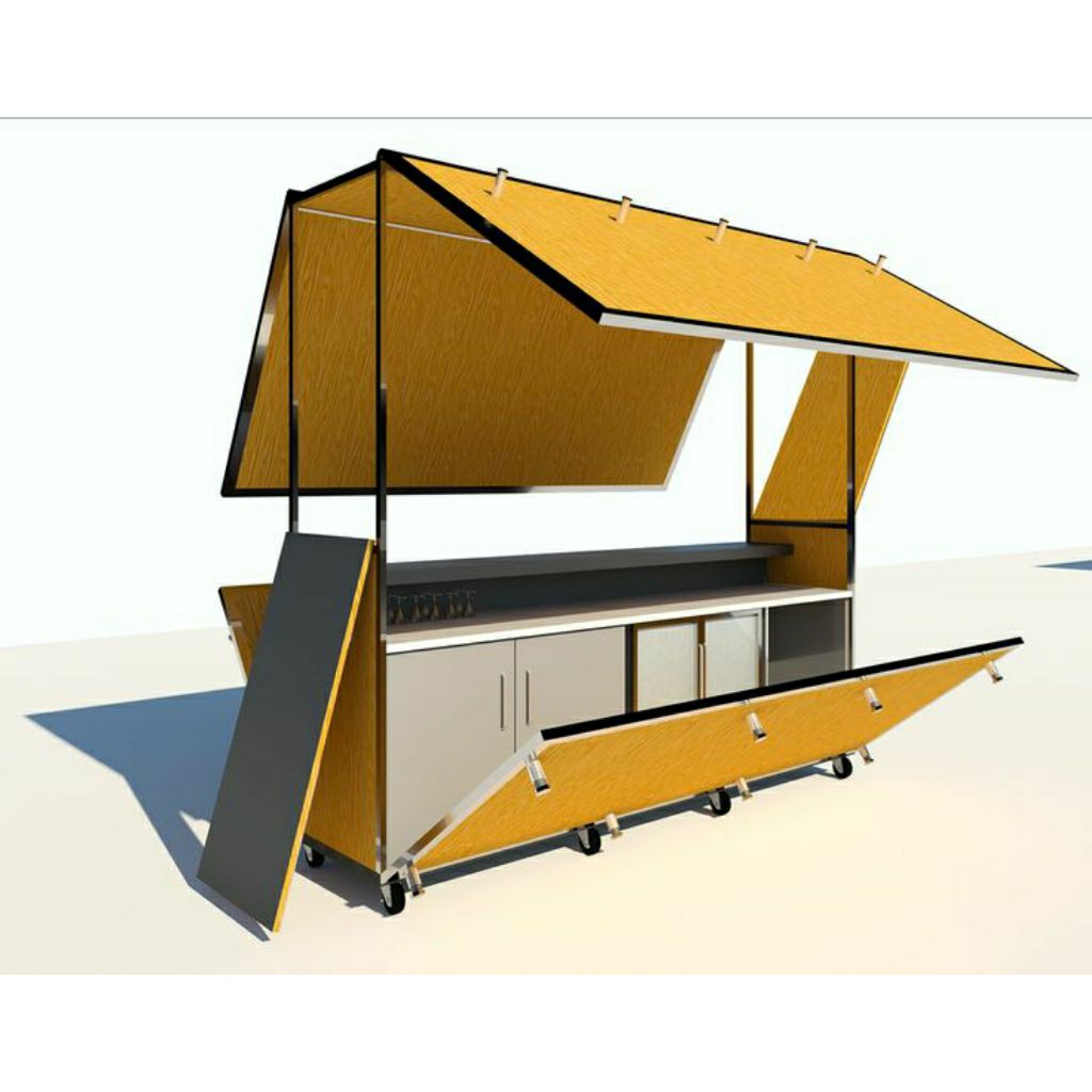 Jual Booth Coffe Shop Custom / Grobak Multi Fungsi / Gerobak Street ...