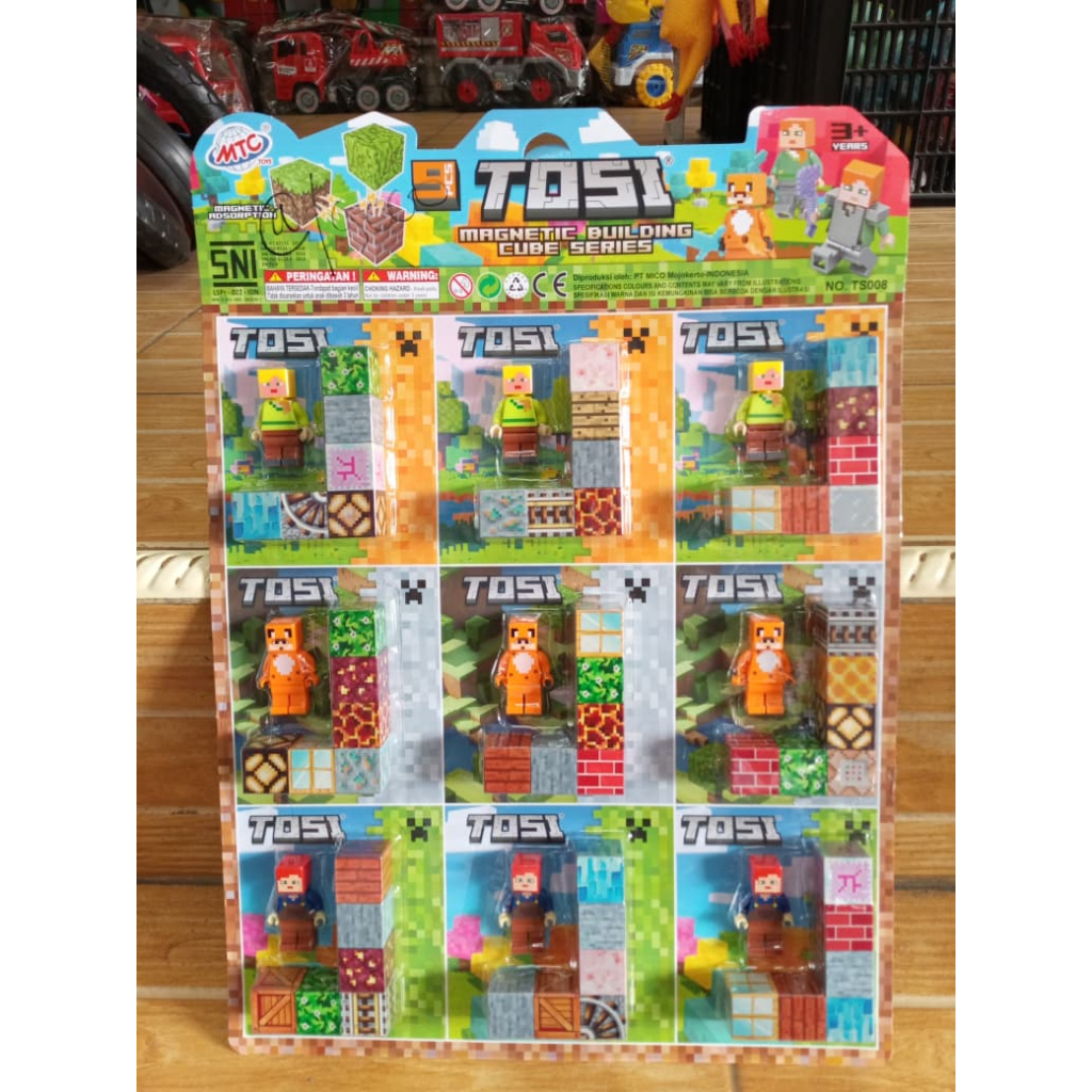 Jual mainan anak lego minecraft magnet | Shopee Indonesia
