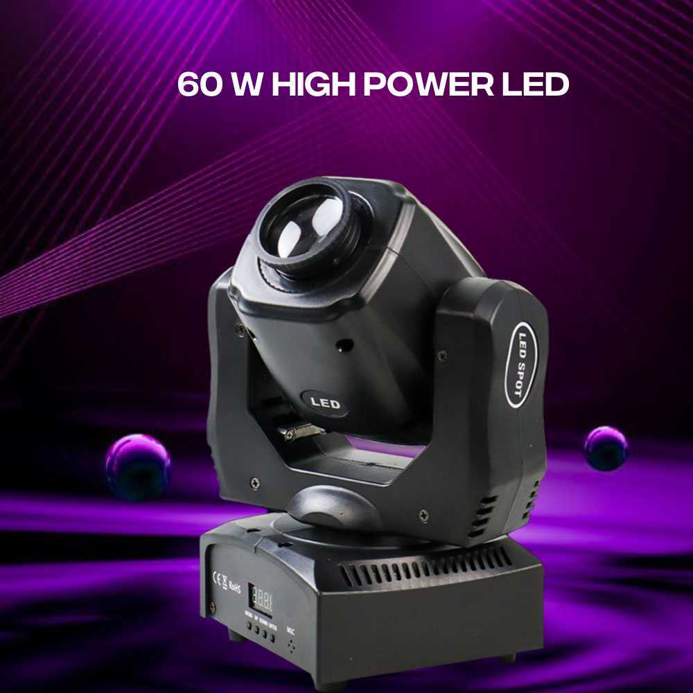 Jual Lampu Sorot LED Panggung ALiEN 60W 8 Warna Spotlight Moving Head ...