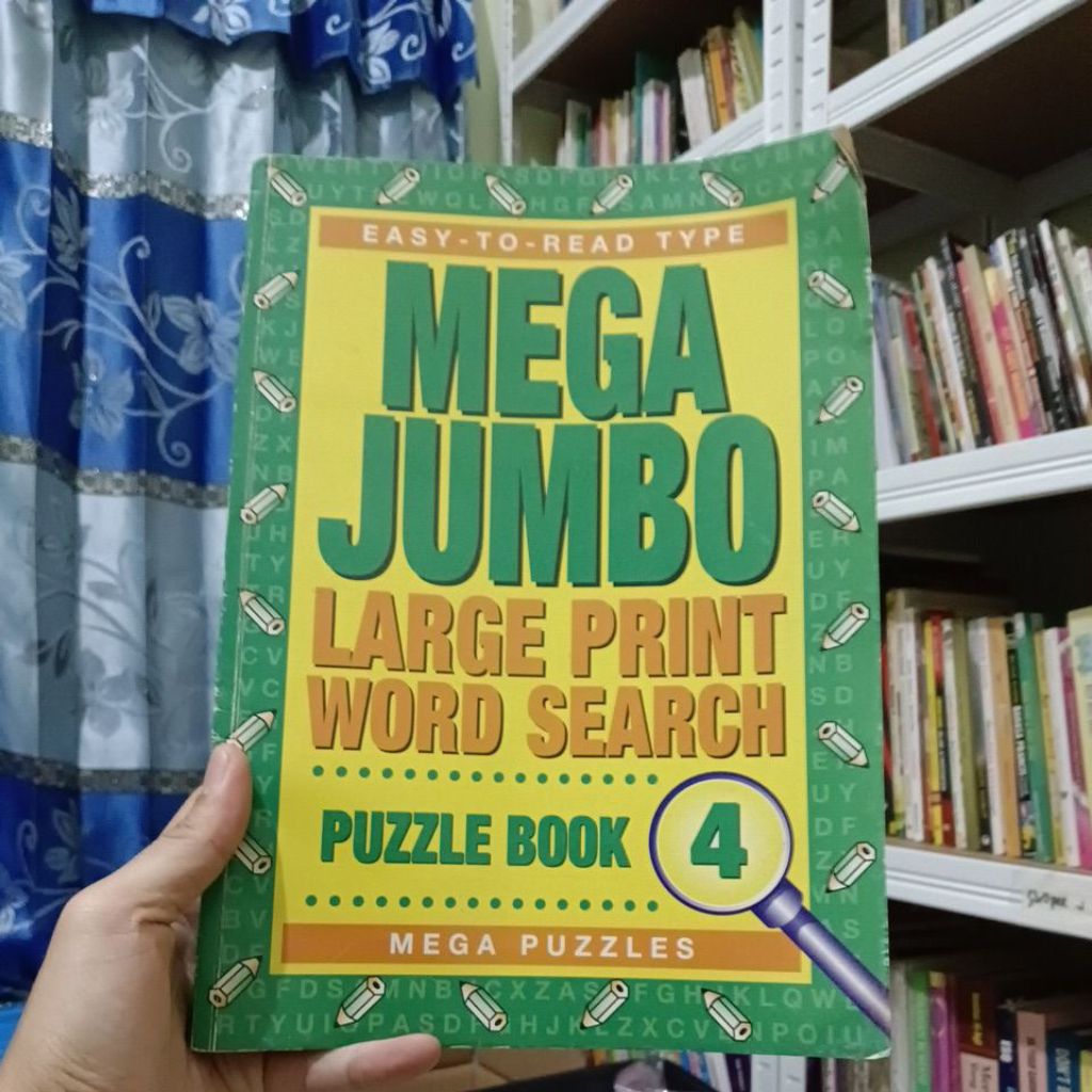 Jual Buku Mega Jumbo large print word search puzzle book | Shopee Indonesia