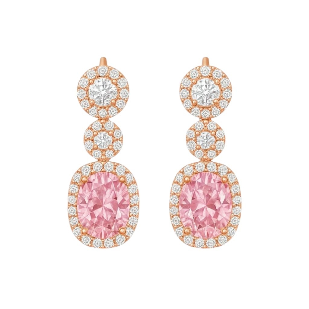 Jual Giwang Emas Tusuk Gantung Solitaire Curcle Ft Oval Mata Tabur ...