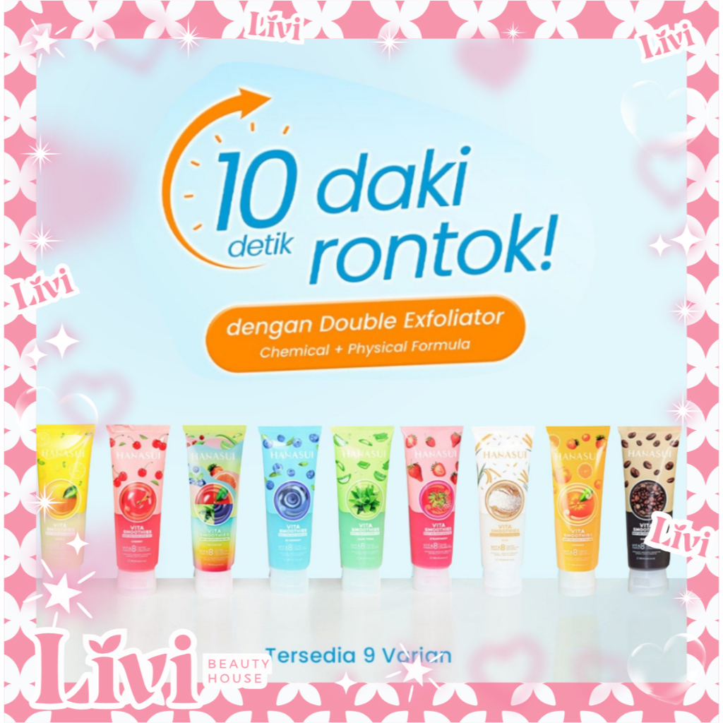Jual LIVI - Hanasui Body Spa Exfoliating Gel 180ml | Shopee Indonesia