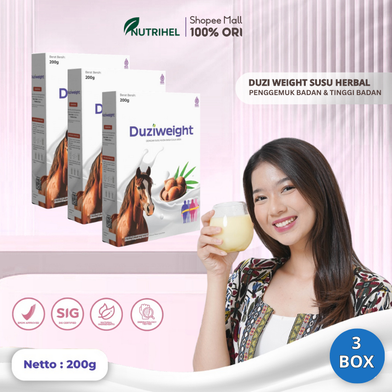 Jual Duzi Weight - Susu kuda Penambah Berat Badan Anak & Dewasa 200 Gr ...