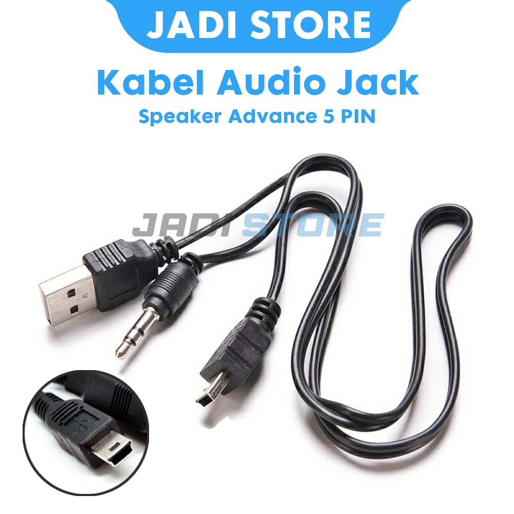 Jual Kabel Charger Speaker Advance USB 5 Pin Kabel Data Audio Speaker ...
