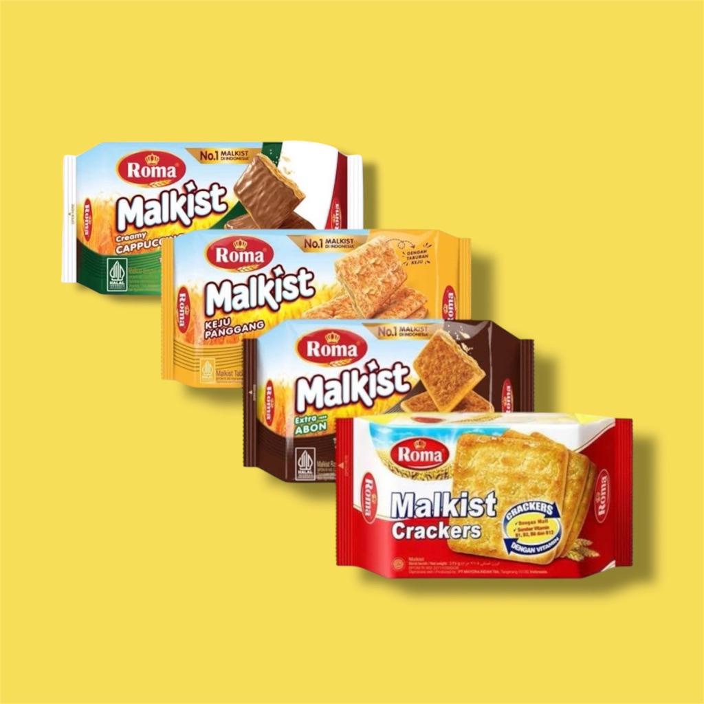 Jual ROMA MALKIST ORIGINAL SWEET CRACKERS 105GR | Shopee Indonesia