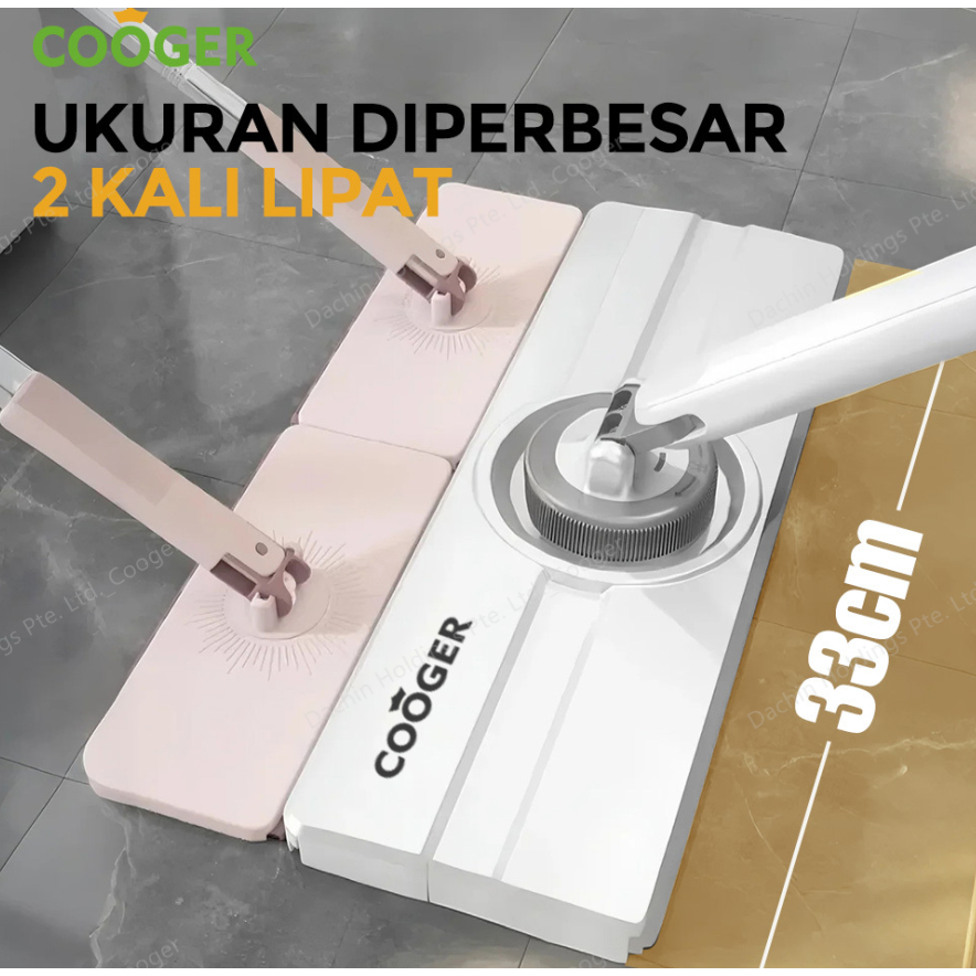 Jual COOGER Pel Jepit Kain 33cm Panel Besar | Pel Lantai Datar Basah ...