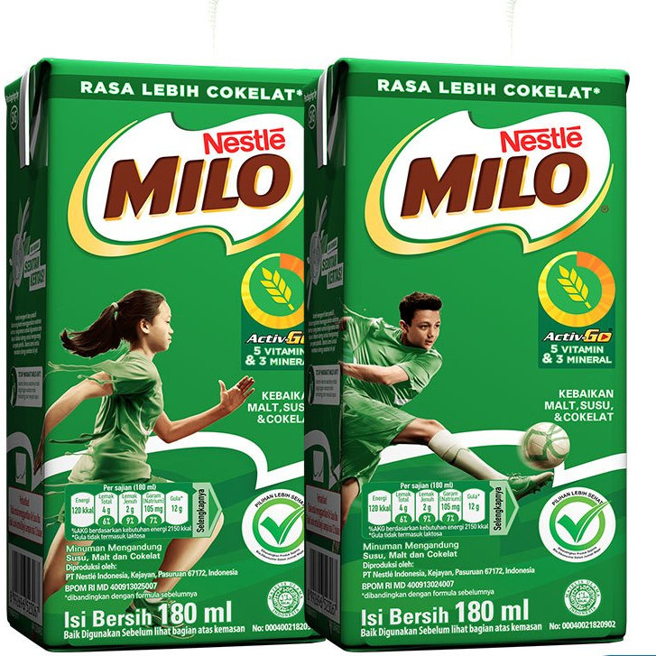 Jual Milo Susu UHT Coklat 180ml All Varian | Shopee Indonesia