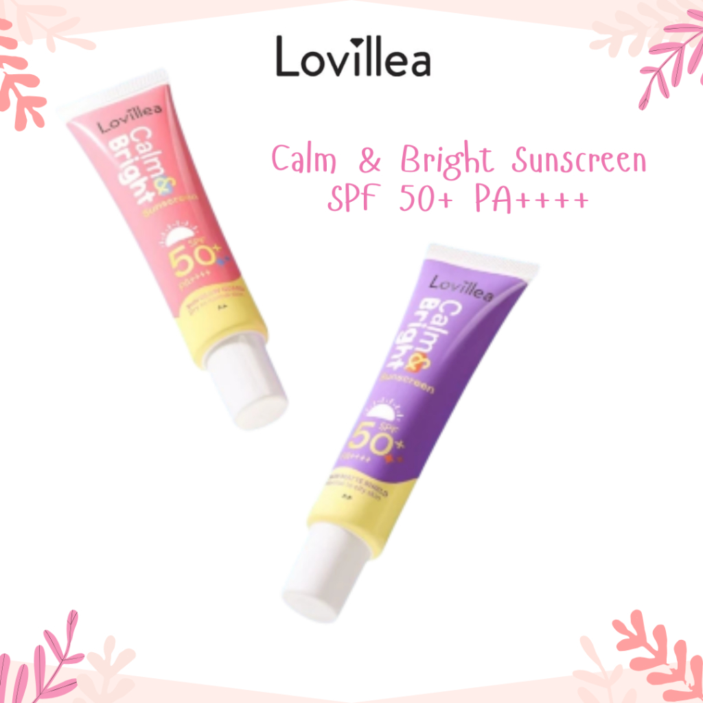 Jual Lovillea Calm and Bright Sunscreen SPF 50+ PA++++ 30g/Tabir Surya ...