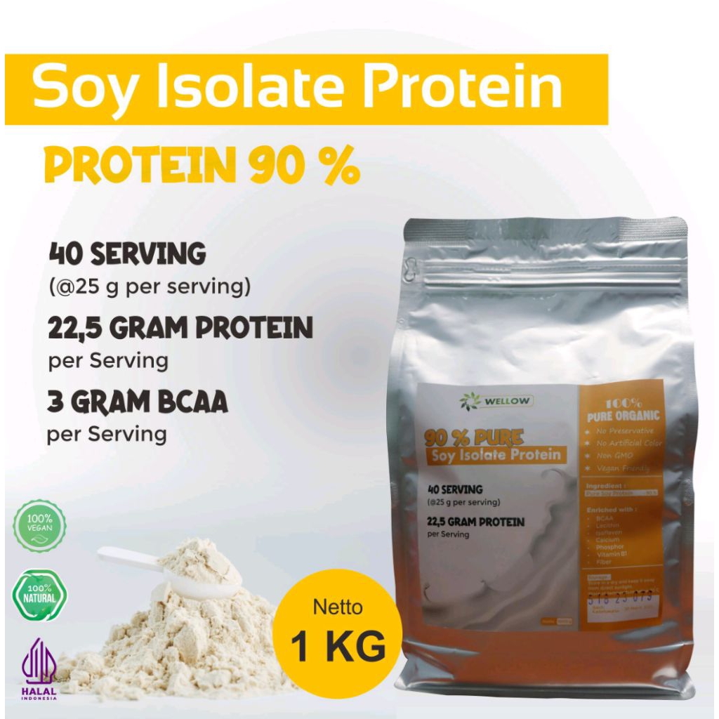 Jual SOY PROTEIN ISOLATE - PURE PROTEIN 90% / ALT WHEY PROTEIN ISOLATE ...