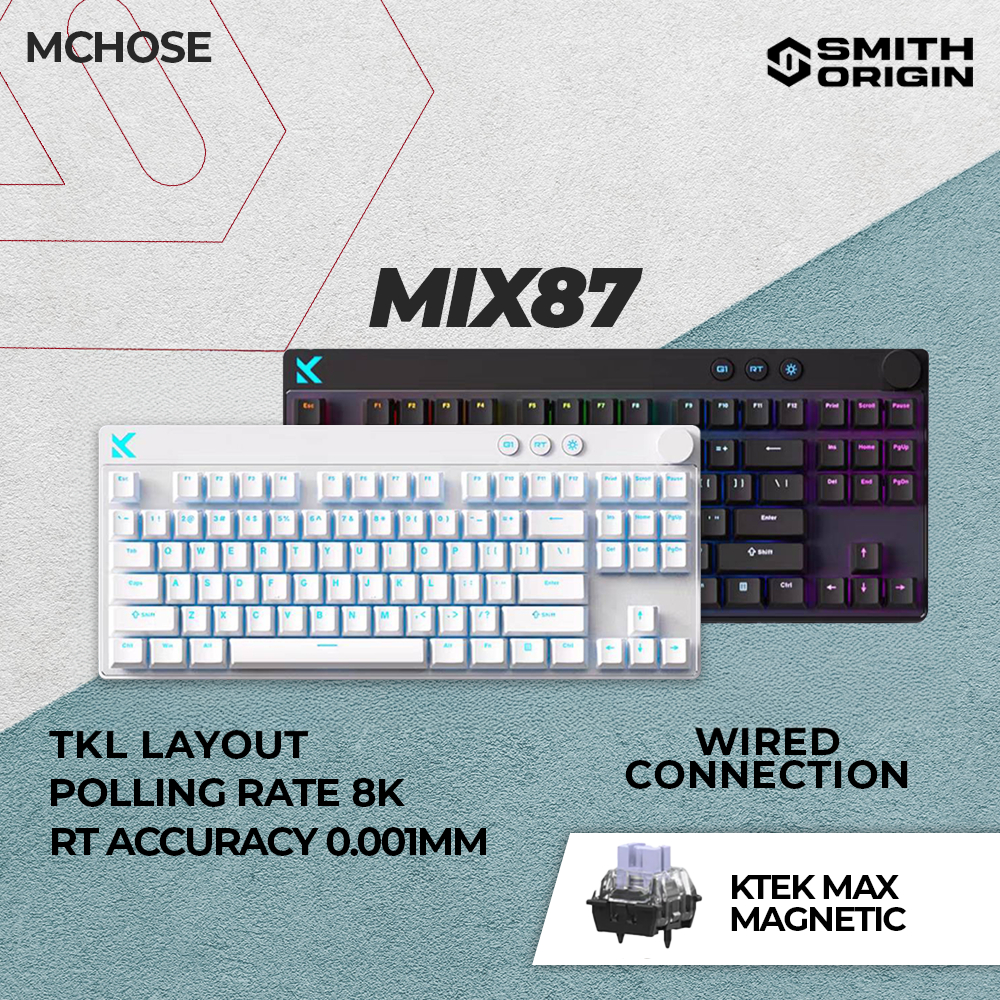 Jual MCHOSE Mix 87 Hall Effect Magnetic Switch Wired Gaming Keyboard ...