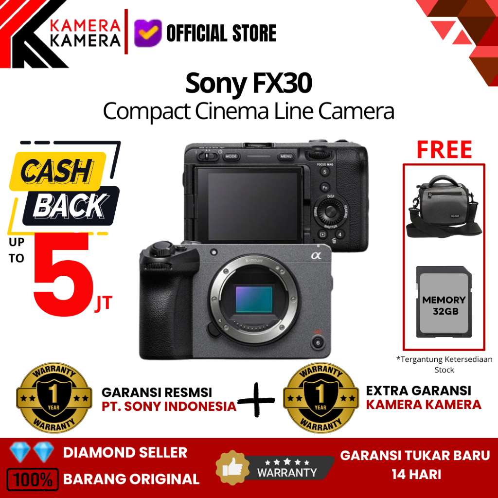 Jual Sony Kamera Cinema Compact FX30 Garansi Resmi | Shopee Indonesia