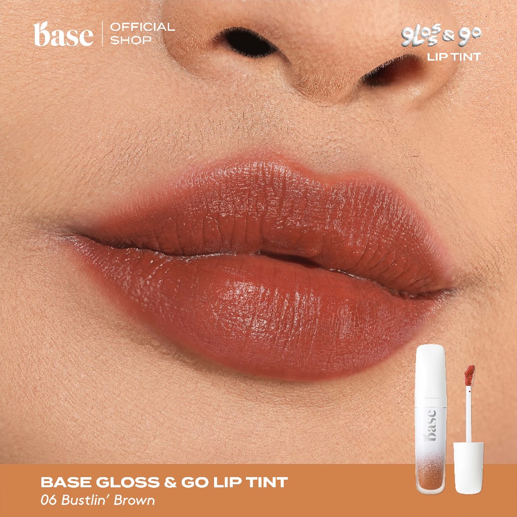 Jual [GIFTS - NOT FOR SALE] BASE Gloss & Go Lip Tint - Bustlin' Brown | Shopee Indonesia