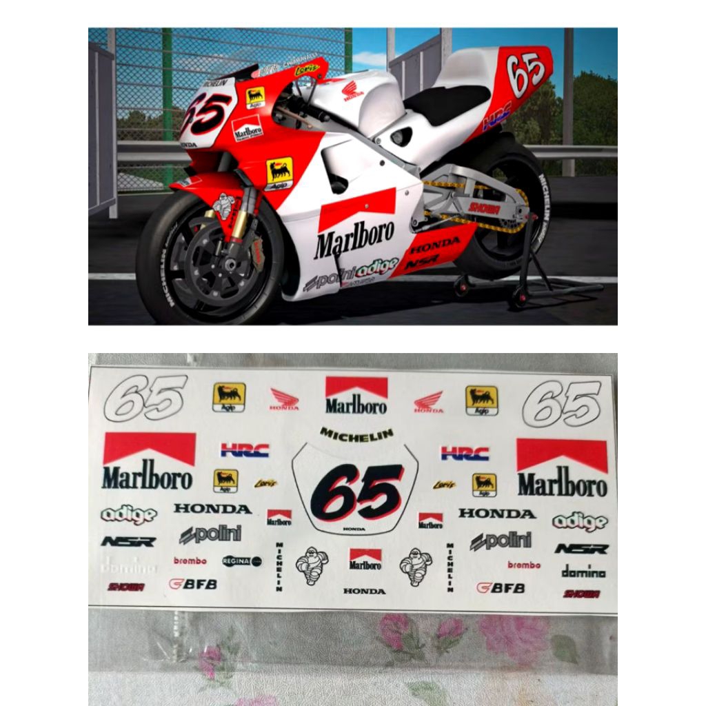 Jual Decal Honda NSR 500 Capirossi 1/12, Decal No precut | Shopee Indonesia